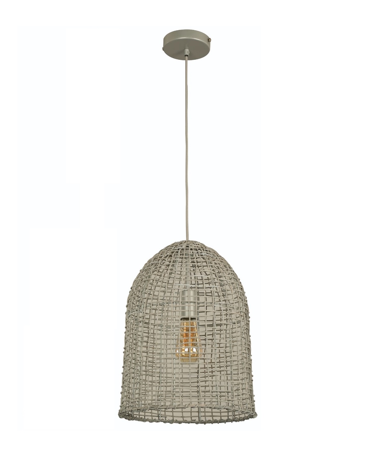 Macroelectric :: Electricidad e iluminación - Colgante Rattan Gris